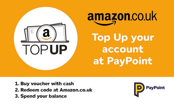 Amazon Top Up added to PayPoint’s digital voucher range