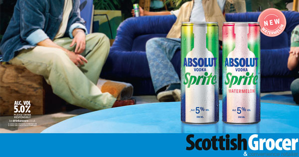 Absolut Sprite cans introduce new Watermelon flavour | Scottish Grocer ...