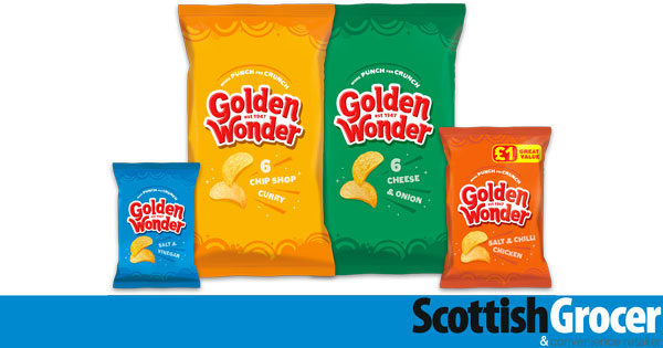 Golden Wonder unveils a crisp new look across packs | Scottish Grocer ...