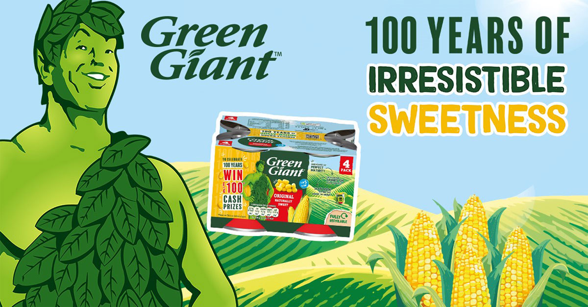 Green Giant marks 100 years of Jolly mascot with on-pack promo ...