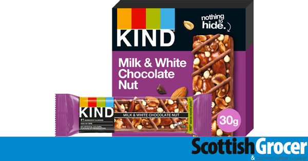 Kind launches first Milk & White Chocolate Nut bar | Scottish Grocer ...